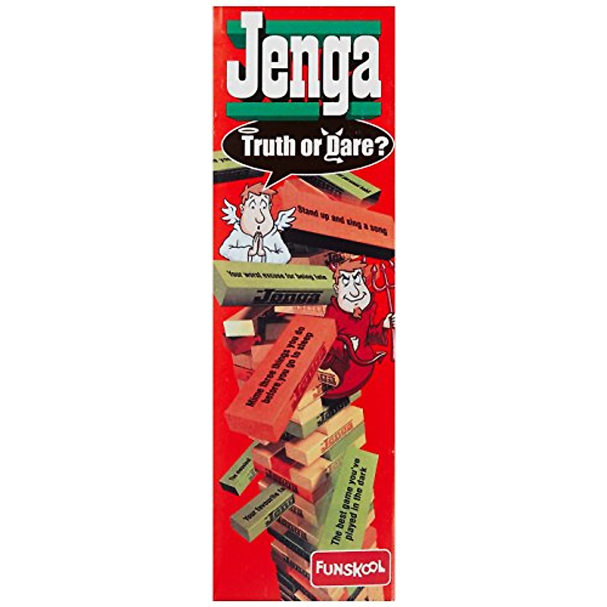 Funskool Jenga Truth Or Dare Red