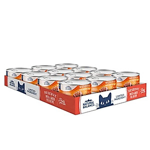 Natural Balance Limited Ingredient Adult Grain-Free Wet Canned Cat Food, Duck & Green Pea Recipe, 5.5 Ounce (Pack of 24)