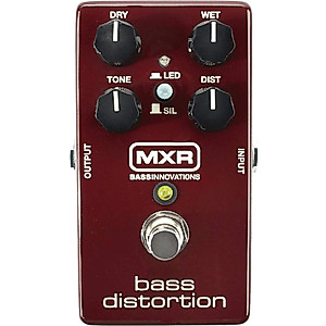 Briskdrop MXR M85 Bass Distortion Pedal Bundle with Dunlop ECB003 Power Supply and Dunlop Variety Pick Pack(M85bundle2)
