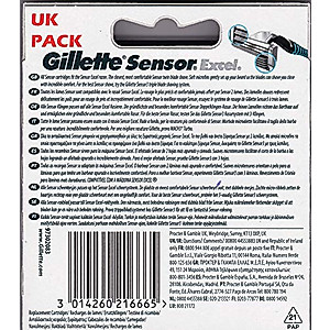 Gillette Sensor Excel - 50 Count (5 x 10 Packs)