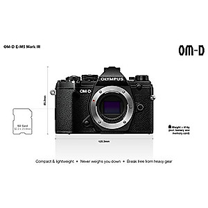 Olympus OM-D E-M5 Mark II Body Mirrorless Digital Camera [Black]International Version (No Warranty)