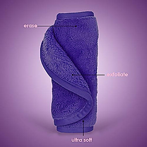 The Original MakeUp Eraser, Erase All Makeup With Just Water, Including Waterproof Mascara, Eyeliner, Foundation, Lipstick, and More (Queen Purple)