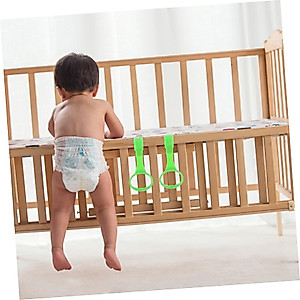 ibasenice 1 Pair Baby Items Baby playpen Baby Bed Cribs cot pp Baby Crib Hanging Rings Pull Rings for Baby Crib Rings for Infant Crib playpen Pull up Rings Baby Balance Exercise Ring Toddler