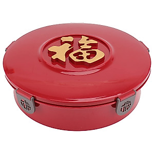 DOITOOL 1pc New Year Snack Tray Multi- Grid Food Serving Tray Plastic Candy Box Snack Box