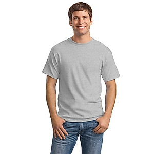 Hanes Men's Tagless Comfortsoft Crewneck T-shirt (Pack of 5) (Medium, Grey)