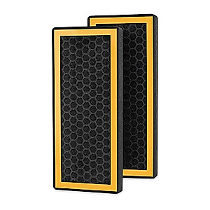 HoMedics TotalClean PetPlus Carbon Replacement Filter for Air Purifiers (2 Pack), Activated Carbon Odor Filters for HoMedics AT-PET01, AT-PET02, Air Purifiers that Remove Pet Odor