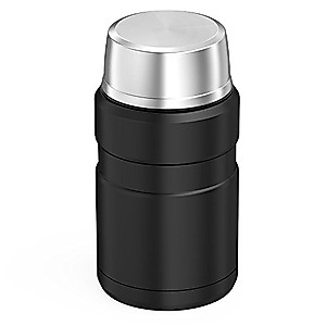 Thermos Stainless King 24 Ounce Food Jar, Matte Black (SK3020BKTRI4)