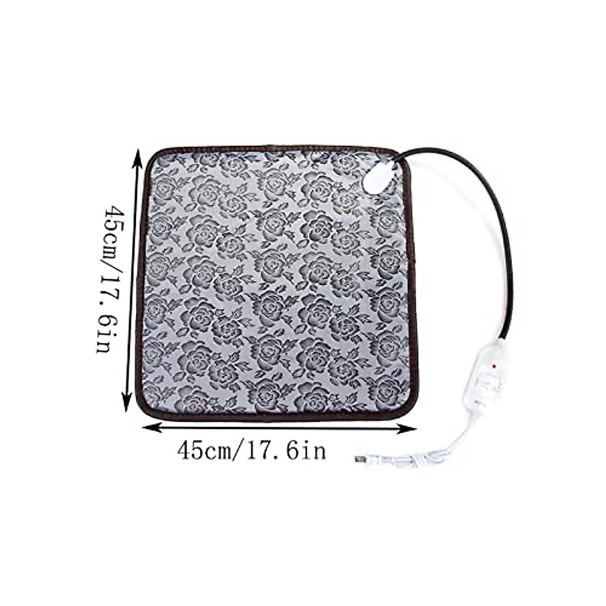 Pet Heating Pad, Small Waterproof Electric Blanket for Pet Dog and Cat, 17.7''x17.7'' Electric Heating Pad Anti-bite Wear Resistant Temperature Constant