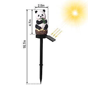 Animal Panda Decorative Garden Solar Light, Put in The Yard Light, as a Solar Stake Light able to Decorate The Garden