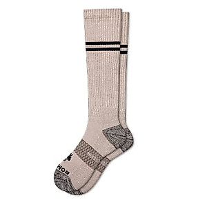 3/Pack Bombas Compression Socks - Oat, Blue, Maroon - (Large), 9-13