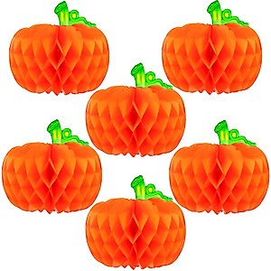 KatchOn, Thanksgiving Turkey Balloons - Large 22 Inch, Pack of 6 | Maple Leaf Fall Balloons - Giant, 27 Inch, Honeycomb Pumpkin Centerpiece for Table - Big 10 Inch, Pack of 6, Thanksgiving Decorations
