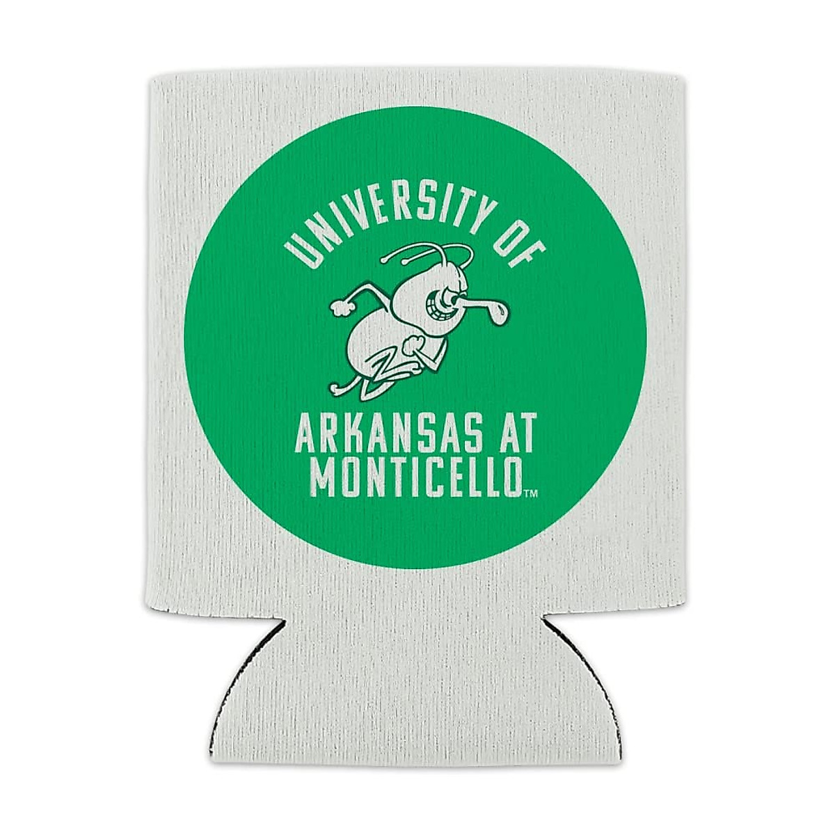 University of Arkansas at Monticello Bull Weevil Logo Can Cooler - Drink Sleeve Hugger Collapsible Insulator - Beverage Insulated Holder
