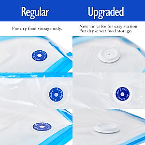 VICARKO Reusable Sous Vide Bags 3 Sizes - 30 Pack with Hand Pump, Sealing Clips for Sous Vide Cooking and Food Storage