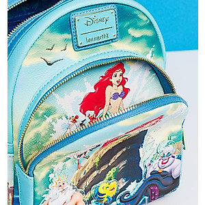 Loungefly Disney The Little Mermaid Ariel Scene Womens Double Strap Shoulder Bag Purse