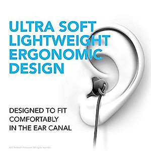 USB C Earphones,Silicon Sleeping Earbuds Noise Cancelling Wired Type C Headphones Compatible with Pixel 3/2/XL,iPad Pro 2018, OnePlus 6T,Essential for Sleep,Insomnia,Snoring,Air Travel,Relaxation,ASMR