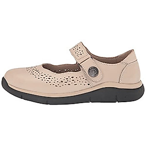 Propét Womens Selena Mary Jane Flat,Cream,10.5 Wide US
