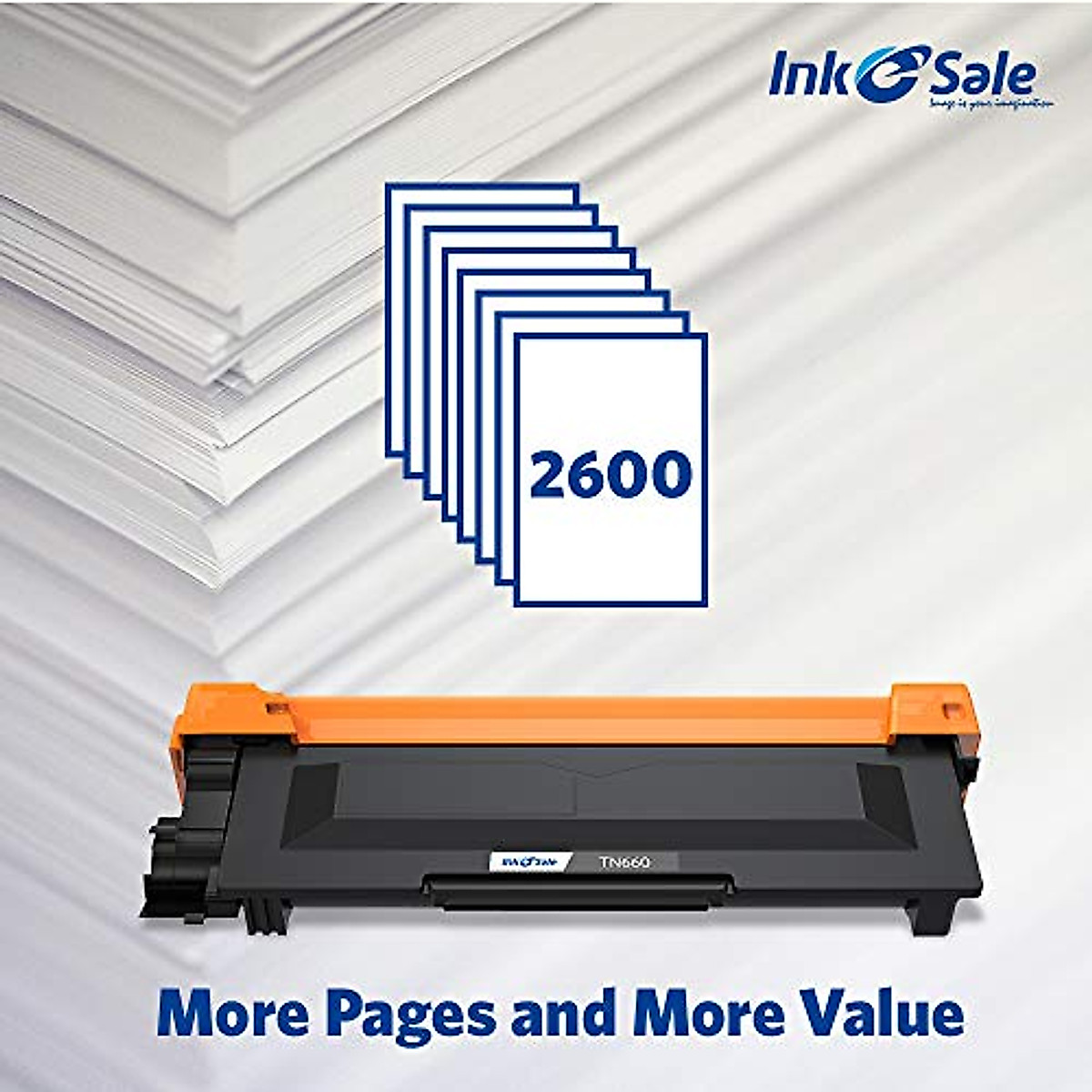 INK E-SALE Compatible Toner Cartridge Replacement for Brother TN660 TN630 use for MFC-L2700DW HL-L2340DW HL-L2300D HL-L2380DW DCP-L2540DW DCP-L2520DW MFC-L2740DW MFC-L2720DW (4 Pack Black, Design V3)