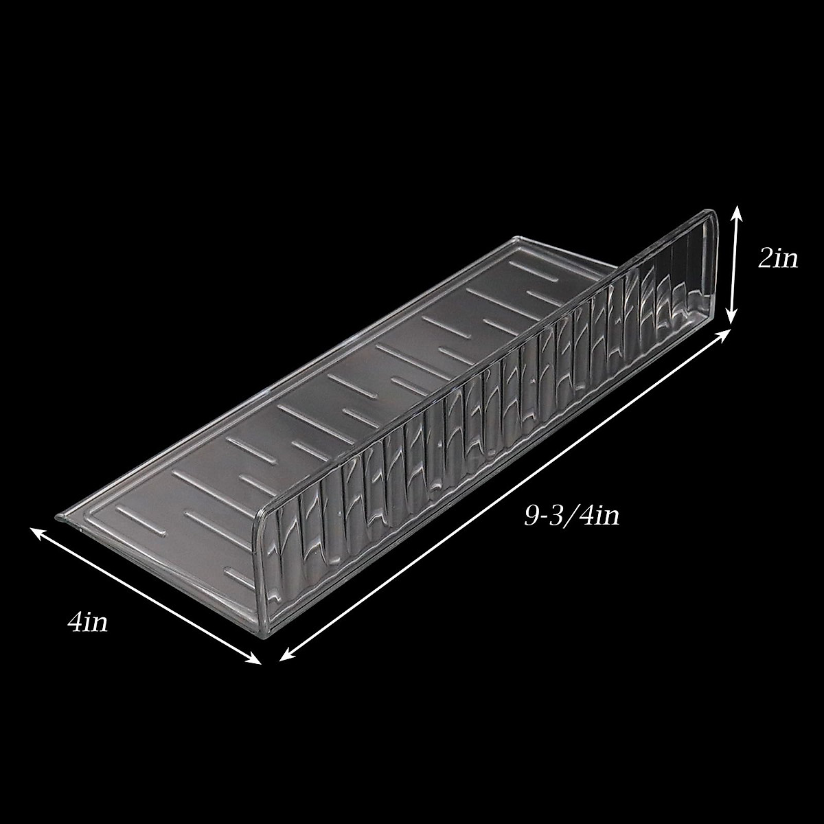 FarBoat 2pcs Acrylic Floating Shelves Adhesive Wall Mount Mini Shelf No Drill for Light-Weight Use in Bathroom Kitchen Living Room (9-3/4in Transparent)