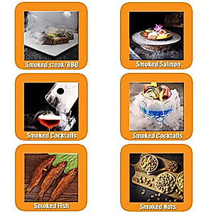 Trfoot Wood Chips for Smoking Gun,Natural Wood Chips for Smoker Grill 4pcs Wood Chips Includes Hickory,Cherry,Apple and Pear About 3.5 oz Each Great for Smoking Beef Pork Chicken Fish and Whisky