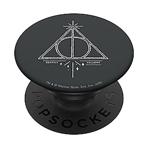 Harry Potter Deathly Hallows Line Art PopSockets Standard PopGrip