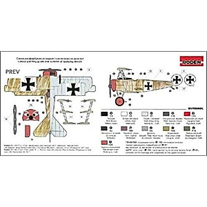 Fokker F.I German Fighter Aircraft WWI 1/72 Scale Plastic Model Kit Roden 017