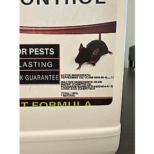 Peppermint Repellent for Indoor Pest Control - All Natural & Safe Spray for Outdoor Use. Natural Armor Indoor Pest Control. 128 Oz Gallon, Refill