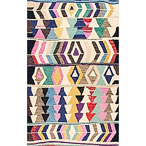 nuLOOM Ofelia Bohemian Wool Area Rug, 5' x 8', Multi