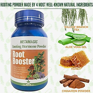 MetaMagic Rooting Hormone for Cuttings Root Stimulator for Plants IBA Rooting Powder for Plant Cuttings Willow Tea Water Rooting Hormone for Plant Cuttings Root Booster for Plants - 3OZ