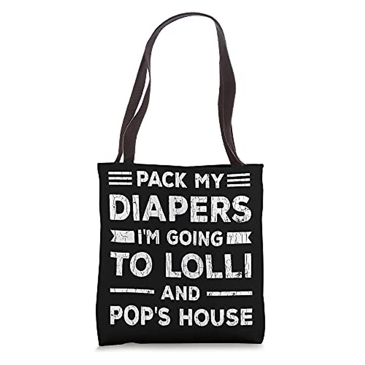 I'm Going To Lolli And Pop's House Fun Grandparents Graphic Tote Bag