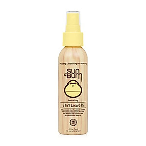 Sun Bum Revitalizing 3 in 1 Leave-In Conditioner Spray Detangler | Anti Frizz , Paraben and Gluten Free, Vegan, and Color Safe with UV Protection | 4 oz