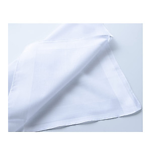 SrffbreMeOly Assorted Men's Handkerchief Plaid 100% Cotton Handkerchiefs Soft Hankies Pocket Square White 3Piecs, One Size