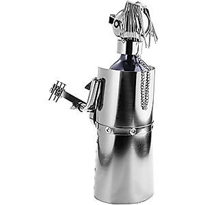 BRUBAKER Wine Bottle Holder Rockstar Guitarists, Guitar Player - Decoration