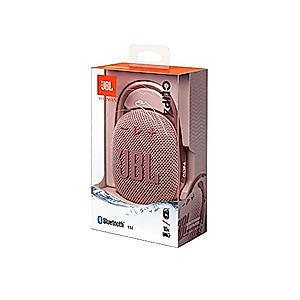 JBL Clip 4 - Portable Mini Bluetooth Speaker, big audio and punchy bass, integrated carabiner, IP67 waterproof and dustproof, 10 hours of playtime, speaker for home, outdoor and travel - (Pink)