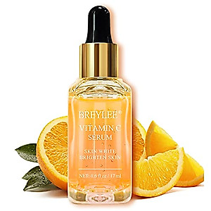Vitamin C Serum for Face, BREYLEE Vitamin C Facial Serum, Moisturizing Face Serum, Anti Aging Serum for Skin Care, Brightening Skin with Hyaluronic Acid, Vitamin E, Retinol, Nicotinamide 0.6 Fl Oz