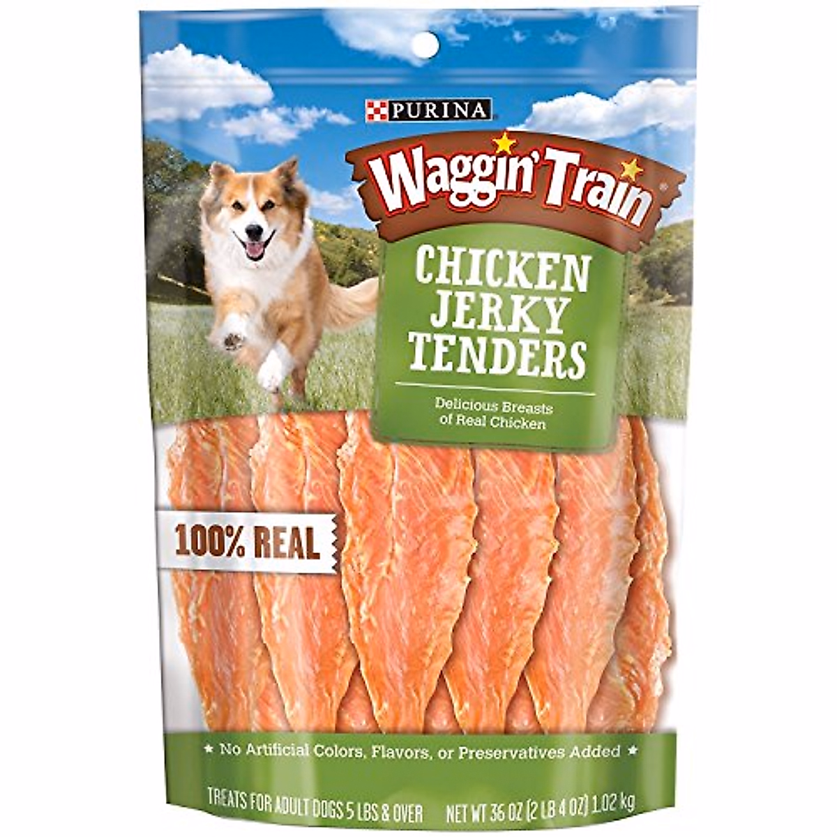 Waggin Train Chicken Jerky Dog Treats, 36 oz.