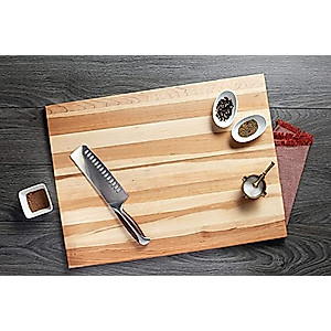 Labell Wood Cutting Boards - Large Canadian Maple Chopping Board for Meats, Vegetables, Fruits, and Cheeses - Flat Board Perfect for Carving, Serving, and Charcuterie (18" x 24" x 0.75")