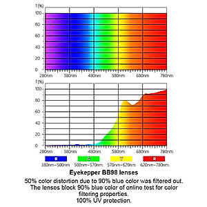 Eyekepper Frameless Blue Light Blocking Glasses - Round Rimless Computer Reading Glasses Men Women Gold +2.00