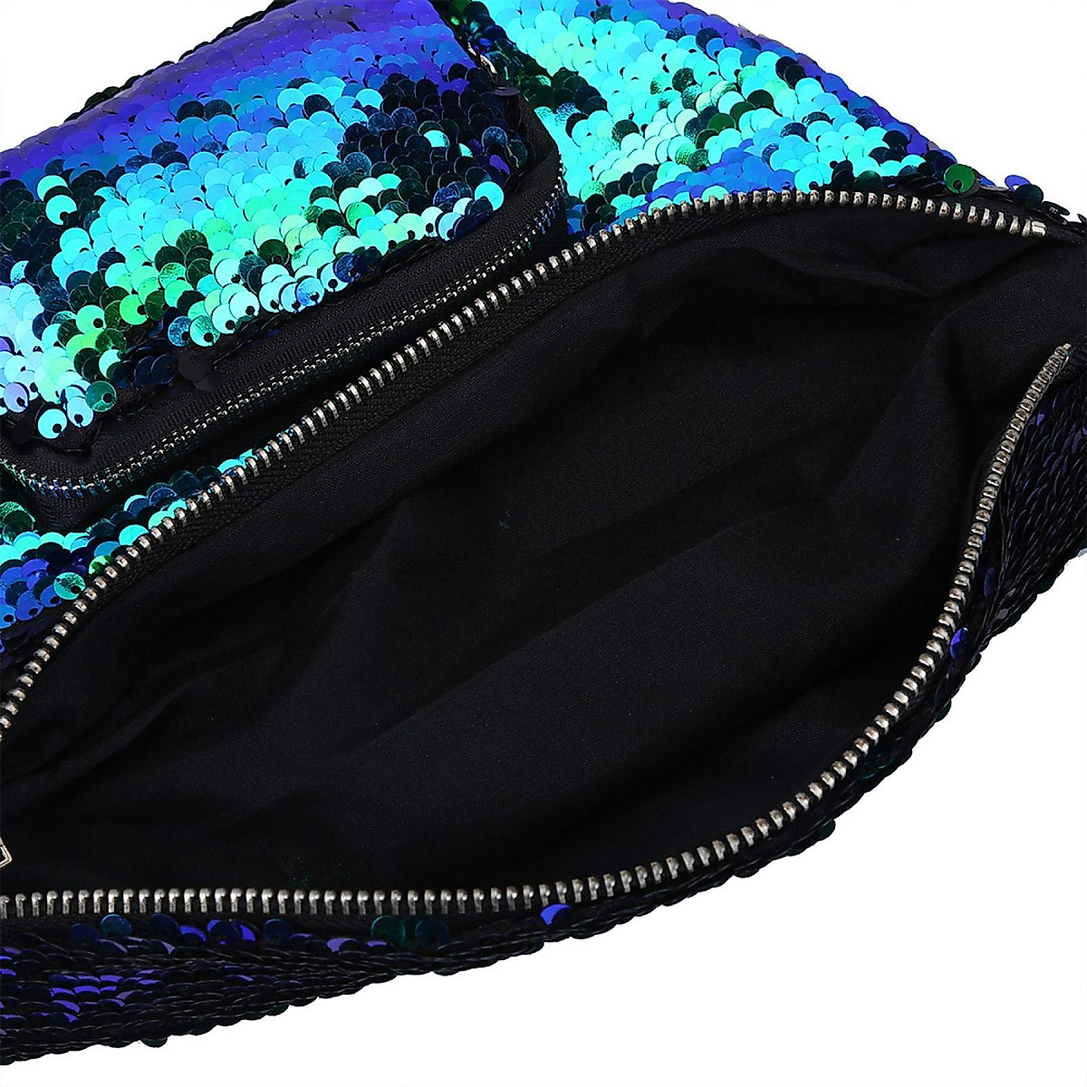 Women Waist Pouch Women Fashionable Sequins Fashionable Waist Bag Single Shoulder Bag