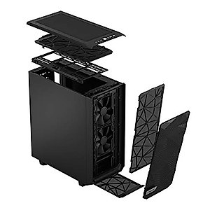 Fractal Design FD-C-MES2C-01 Meshify 2 Compact Black Solid ATX Mid Tower Computer Case (Black)