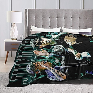 DUMIERTKL Junior Singer H Blanket Super Soft Flannel Fleece Throw Blanket Warm and Cozy for Couch, Sofa and Bed 50"x40"