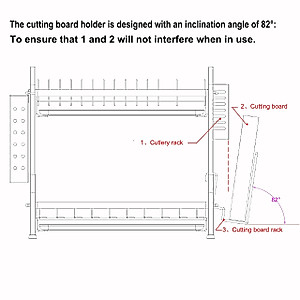 junyuan Dish Drying Rack with Drainboard, 2 Tier Dish Rack with Knife Holder, Utensils Holder,Cutting Board Holder, Dish Drainer for Kitchen Countertop