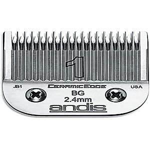 Andis 64465 CeramicEdge Carbon-Infused Detachable Clipper Blade, Size 1, 3/32-Inch Cut Length