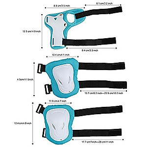 AIDY Kids Bike Helmet Toddler Helmet Adjustable for 3-8 Years Girls Boys Knee Pads Elbow Pads Wrist Guards Kids Protective Gear Set for Skateboard, Bike, Roller Skating, Cycling, Scooter, Rollerblade