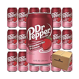 Dr Pepper Strawberry Cream Soda 18 Cans 12 Fl Oz (Regular)