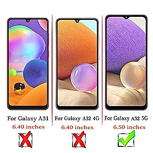 beukei (3 Pack) Compatible for Samsung Galaxy A32 5G Screen Protector Tempered Glass (Not Fit for Galaxy A32 4G), Touch Sensitive,Case Friendly, 9H Hardness
