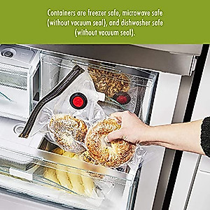 ZWILLING Fresh & Save 7-pc Vacuum Sealer Machine Starter Set, Sous Vide Bags, Meal prep, Airtight Food Storage Containers, Glass