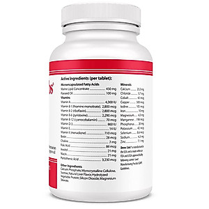 Pet Health Solutions Derm Tabs Extra Strength for Dogs - Natural Oil, Vitamins, Minerals, and Antioxidants - Support Healthy Skin and Reduce Shedding - 360 Chewable Tablets