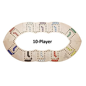 uDog Board Game | Old-Fashioned Fun for 2–12 Players | Handmade in The USA | Durable Wooden Pieces to Last a Lifetime | Family Game Night (8-Player)