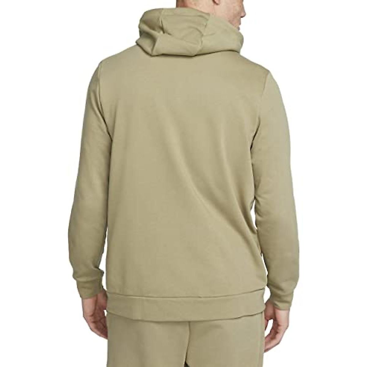 Nike Men Dri-FIT Full-Zip Training Hoodie (as1, alpha, l, regular, regular, Neutral Olive/Black)