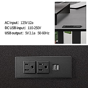 UNICOO - L Shaped Triple Motor Electric Height Adjustable Standing Desk, Computer Corner Desk, Home Gaming Desk, Office Writing Workstation (Black Top/Black Frame - XOT-L3E-BB)